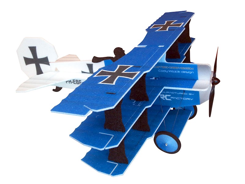 RC Factory RC Flugzeug Crack Fokker Dr.1 Triplane Dreidecker Slow ...